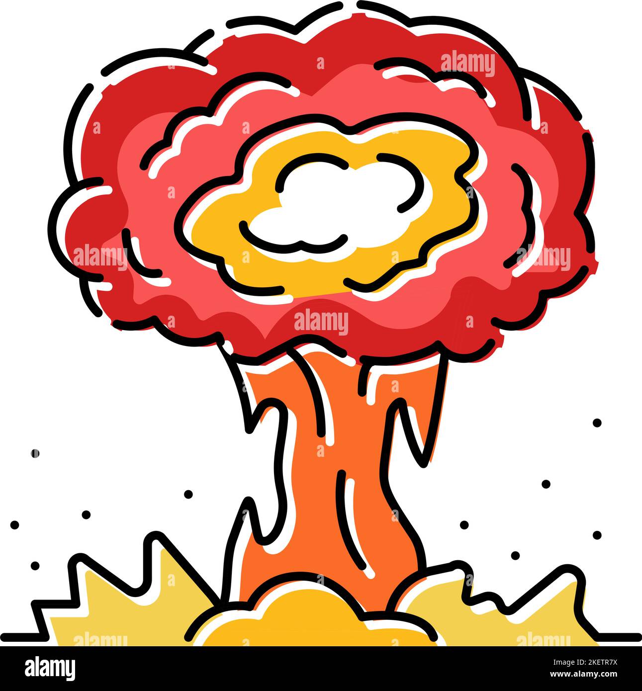 explosion fire color icon vector illustration Stock Vector Image & Art ...