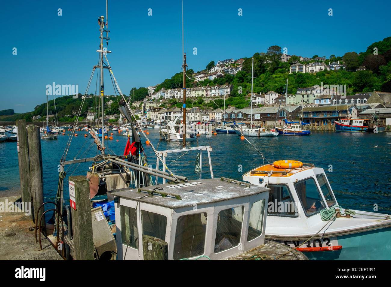 21st July 2021 - Looe, UK: A lovely summers day for activities on the ...