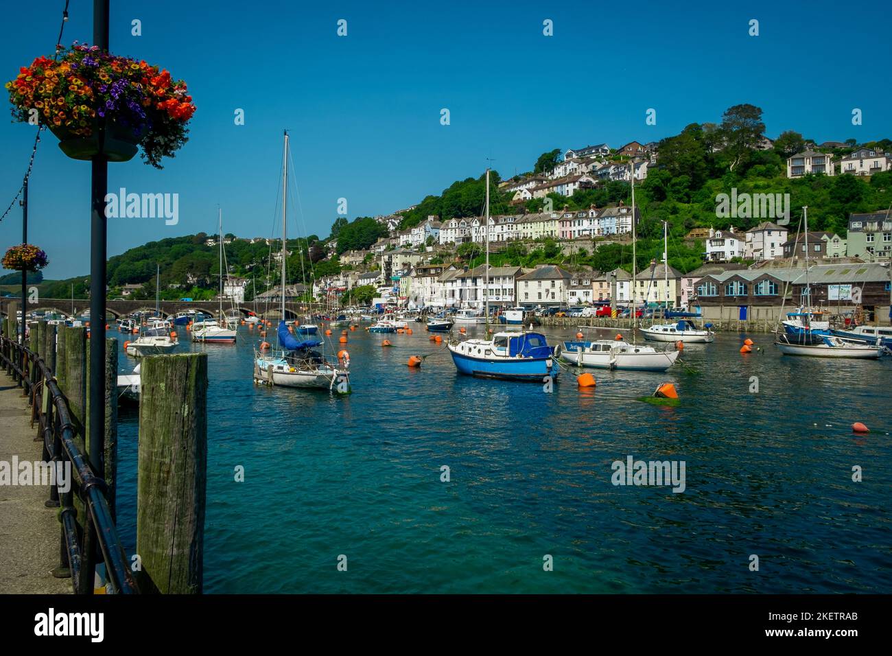 21st July 2021 - Looe, UK: A lovely summers day for activities on the ...