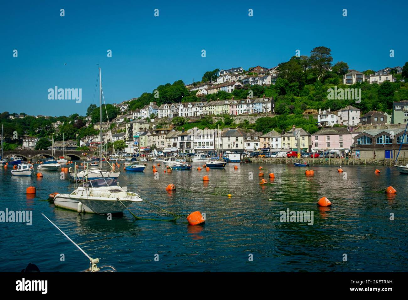 21st July 2021 - Looe, UK: A lovely summers day for activities on the ...