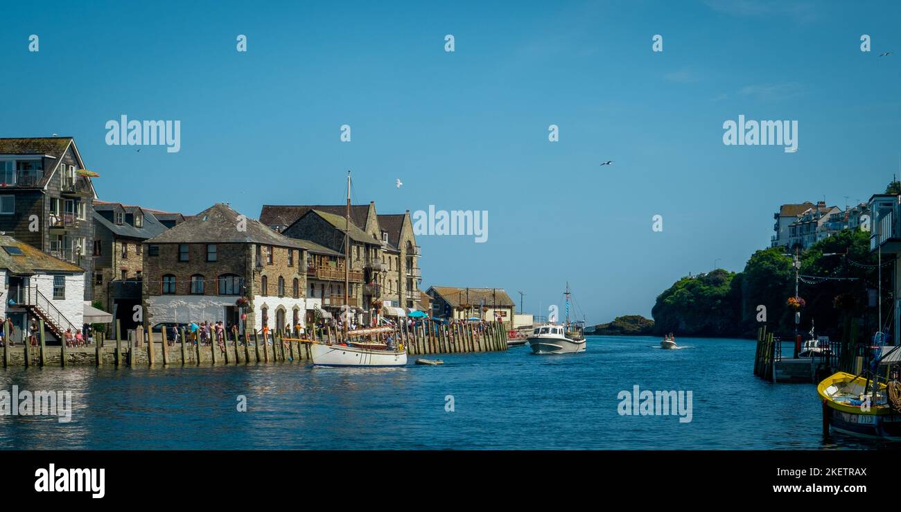 21st July 2021 - Looe, UK: A lovely summers day for activities on the ...