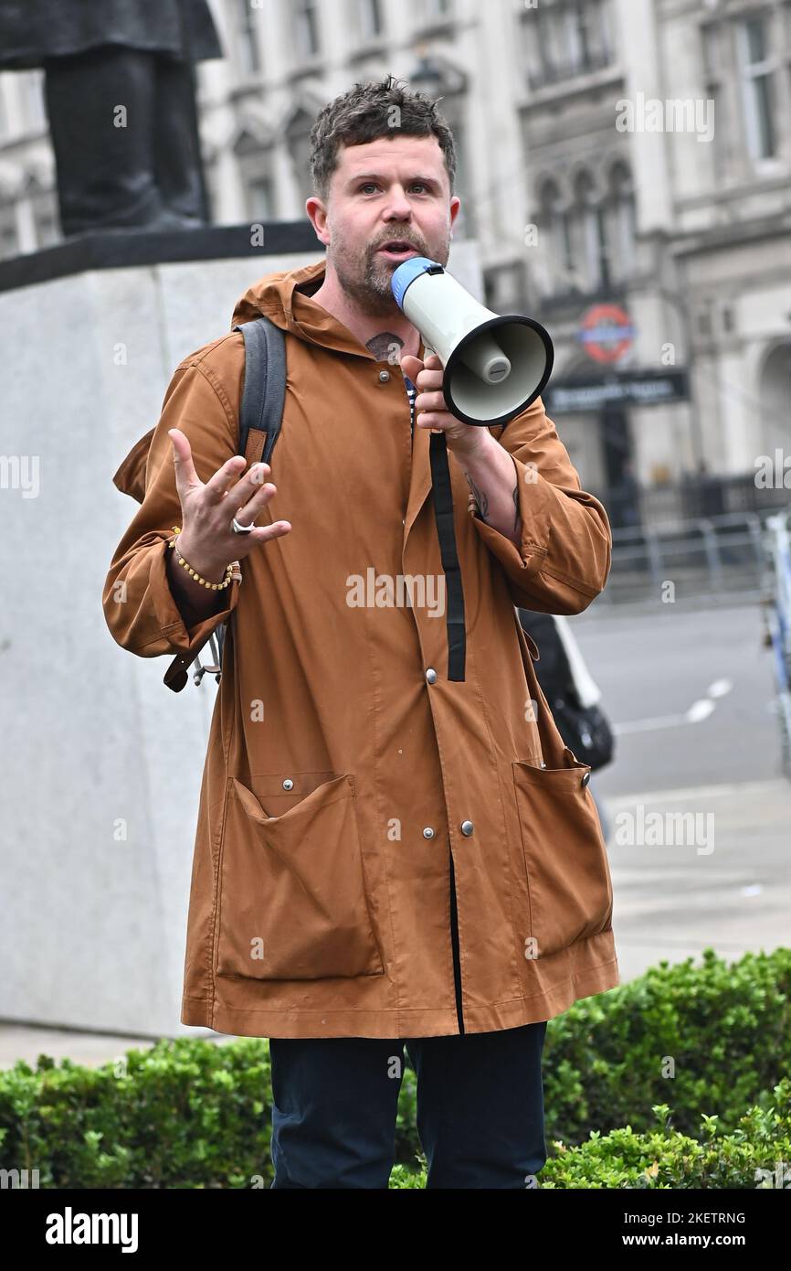 Parliament square, London, England, UK. 22th November 2022. Speaker ...