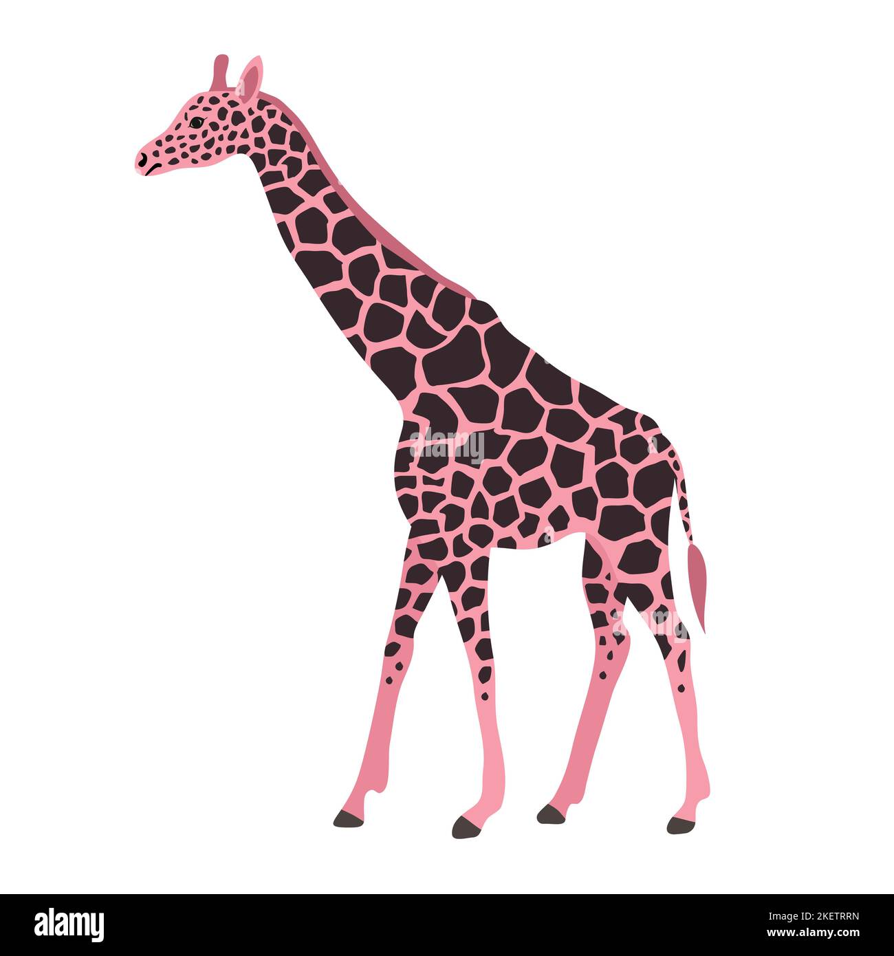 Pink Giraffe Clipart