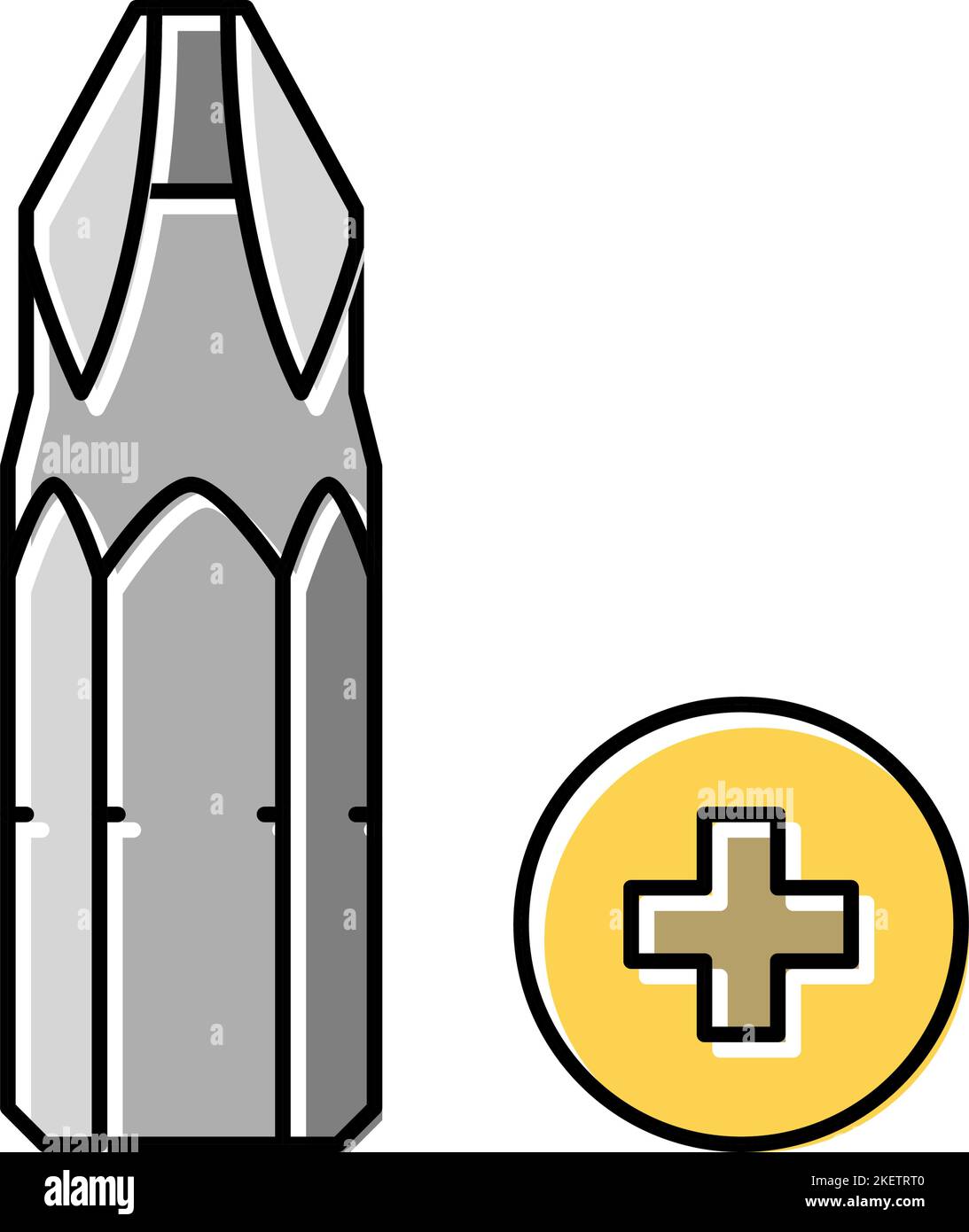 Hand with phillips screwdriver Stock Vector Images - Alamy