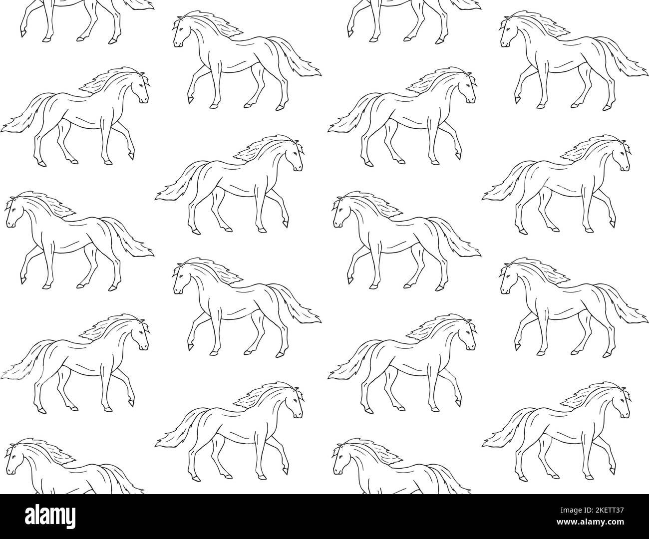 Vector seamless pattern of pre spanish horse Stock Vector Image & Art ...