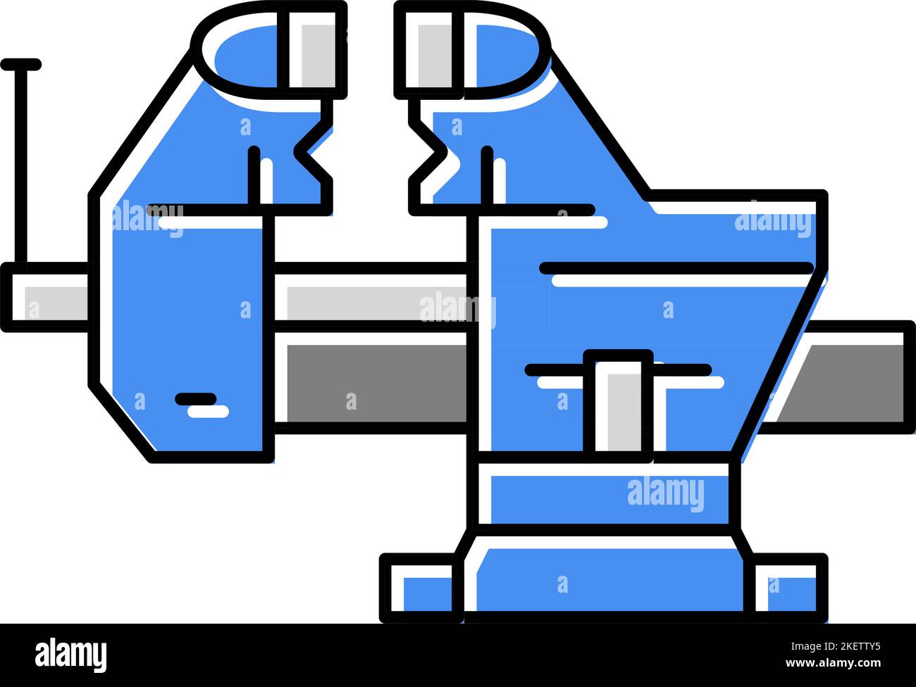 Workshop vice Stock Vector Images - Alamy