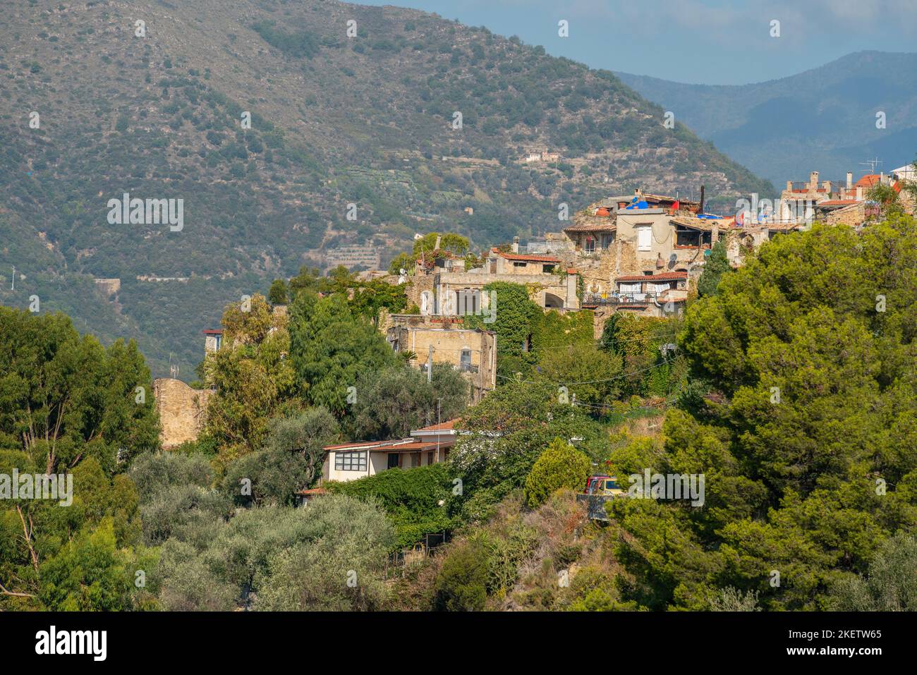 Impression of Bussana Vecchia, a former ghost town of the Liguria ...
