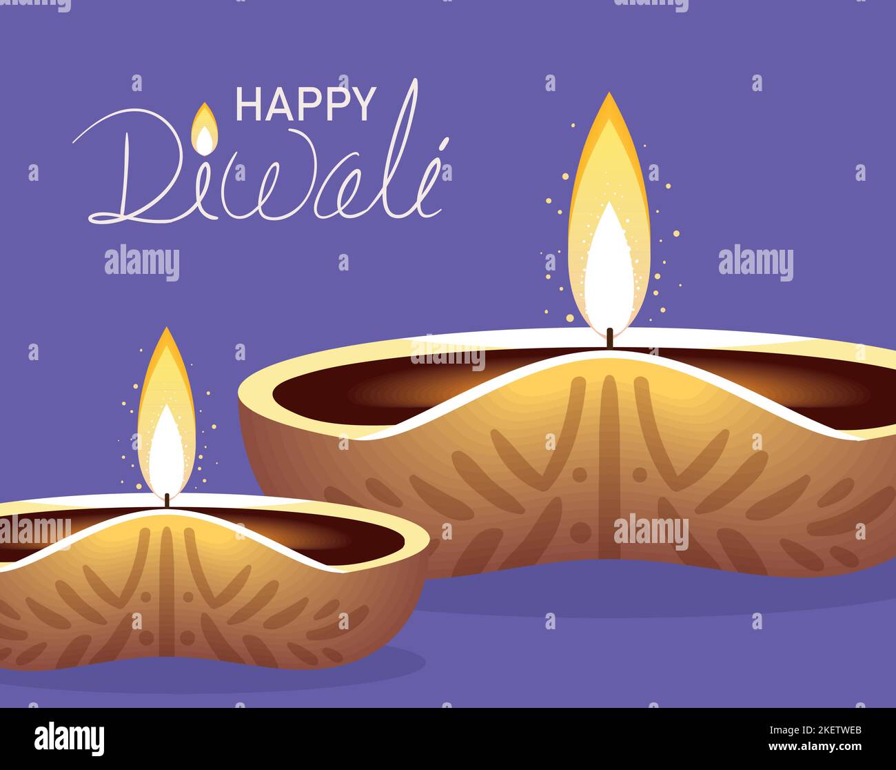 happy Diwali invitation card Stock Vector Image & Art - Alamy