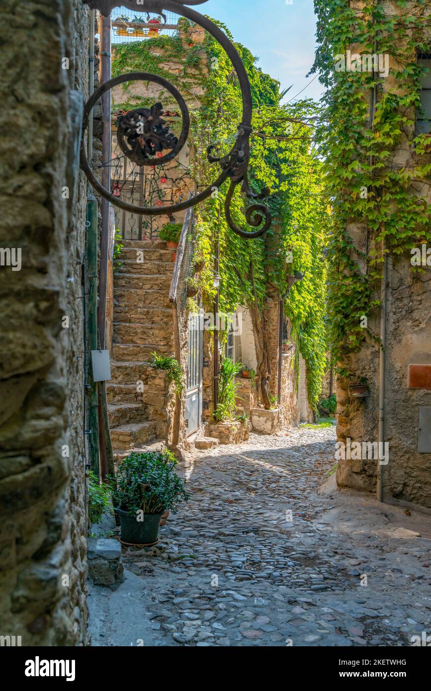 Impression of Bussana Vecchia, a former ghost town of the Liguria ...