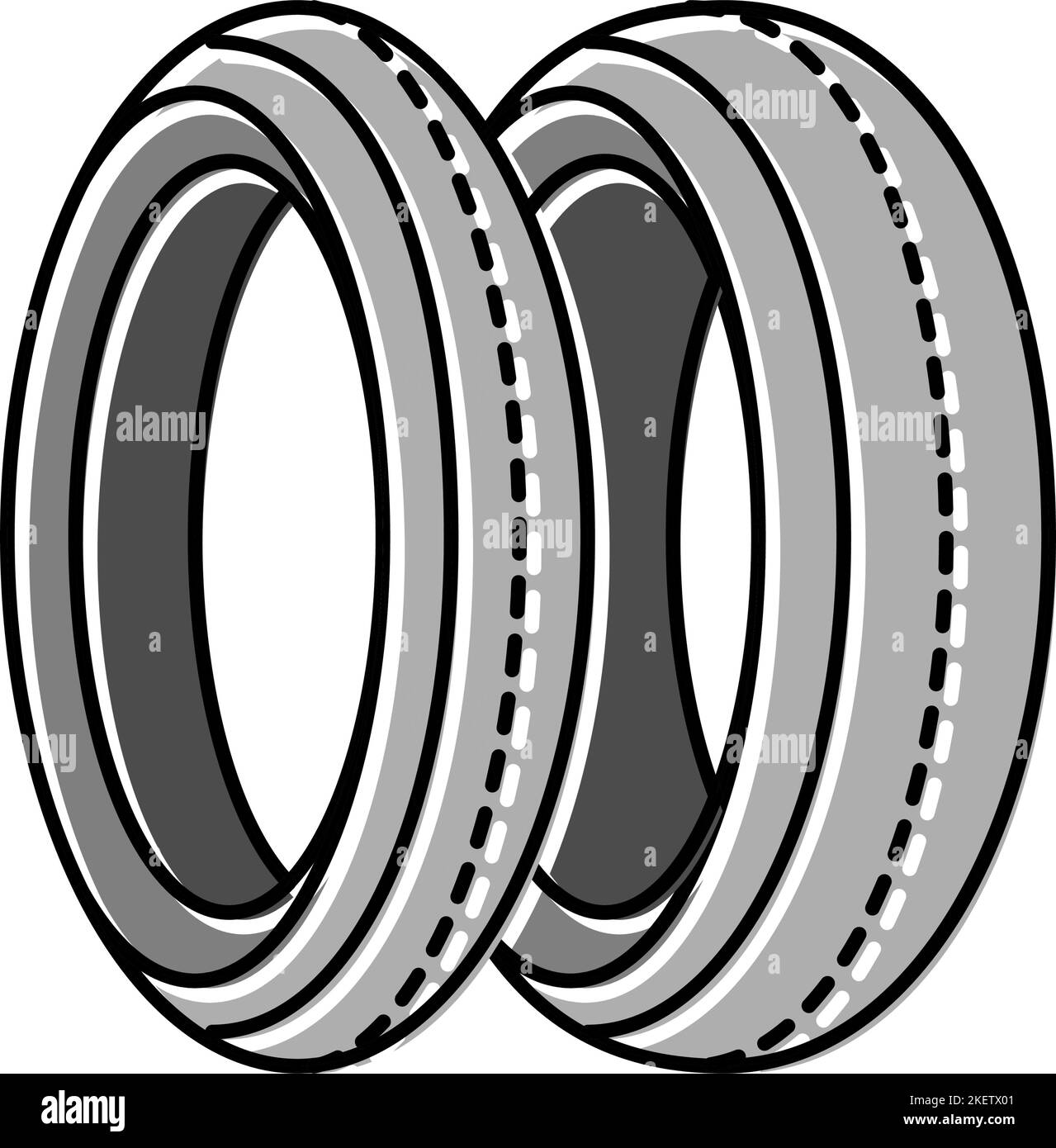 tire motorcycle accessory color icon vector illustration Stock Vector ...