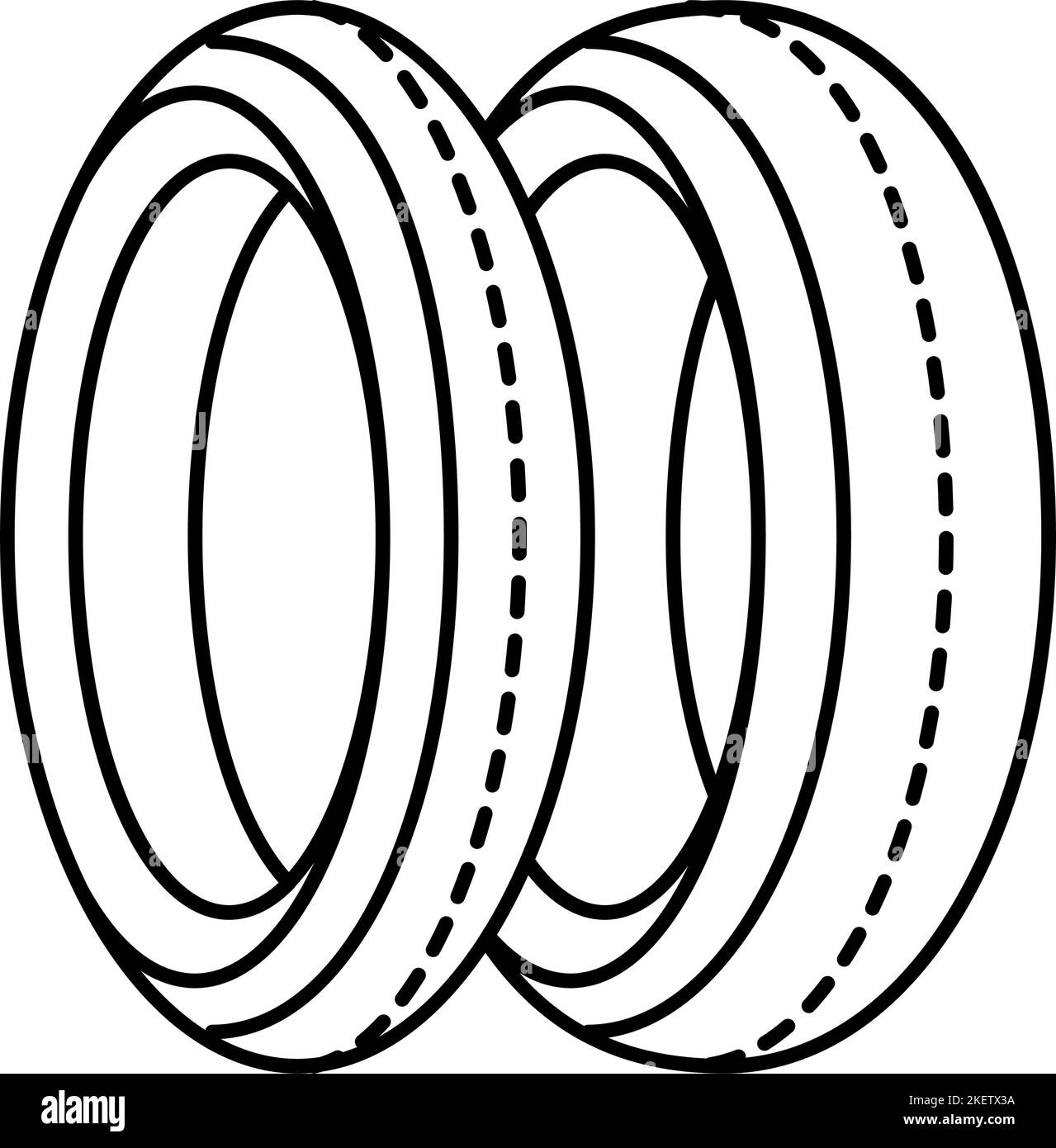 tire motorcycle accessory line icon vector illustration Stock Vector ...