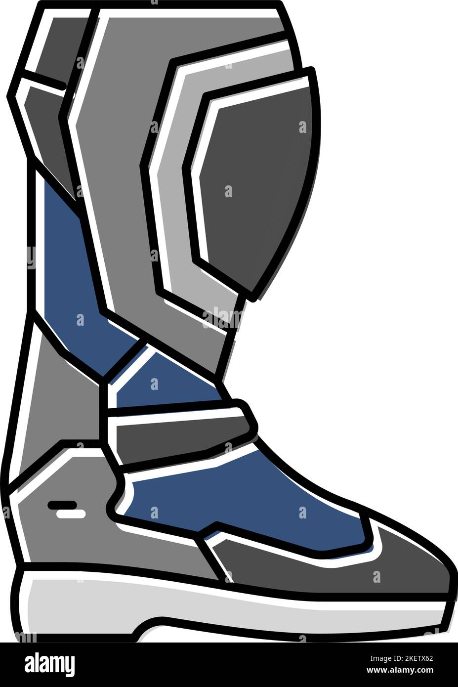 boots motorcycle color icon vector illustration Stock Vector Image ...