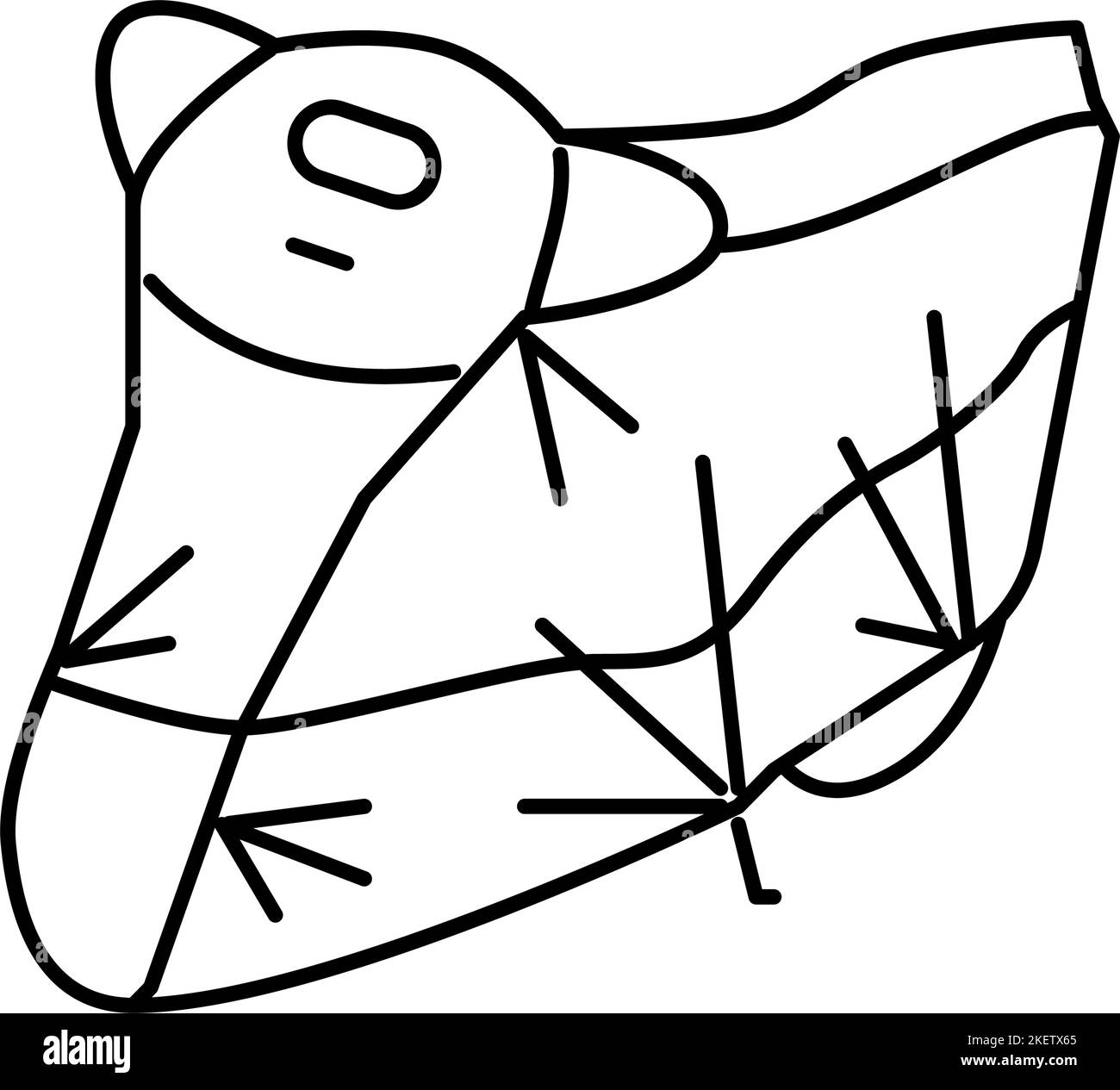 cover motorcycle accessory line icon vector illustration Stock Vector ...