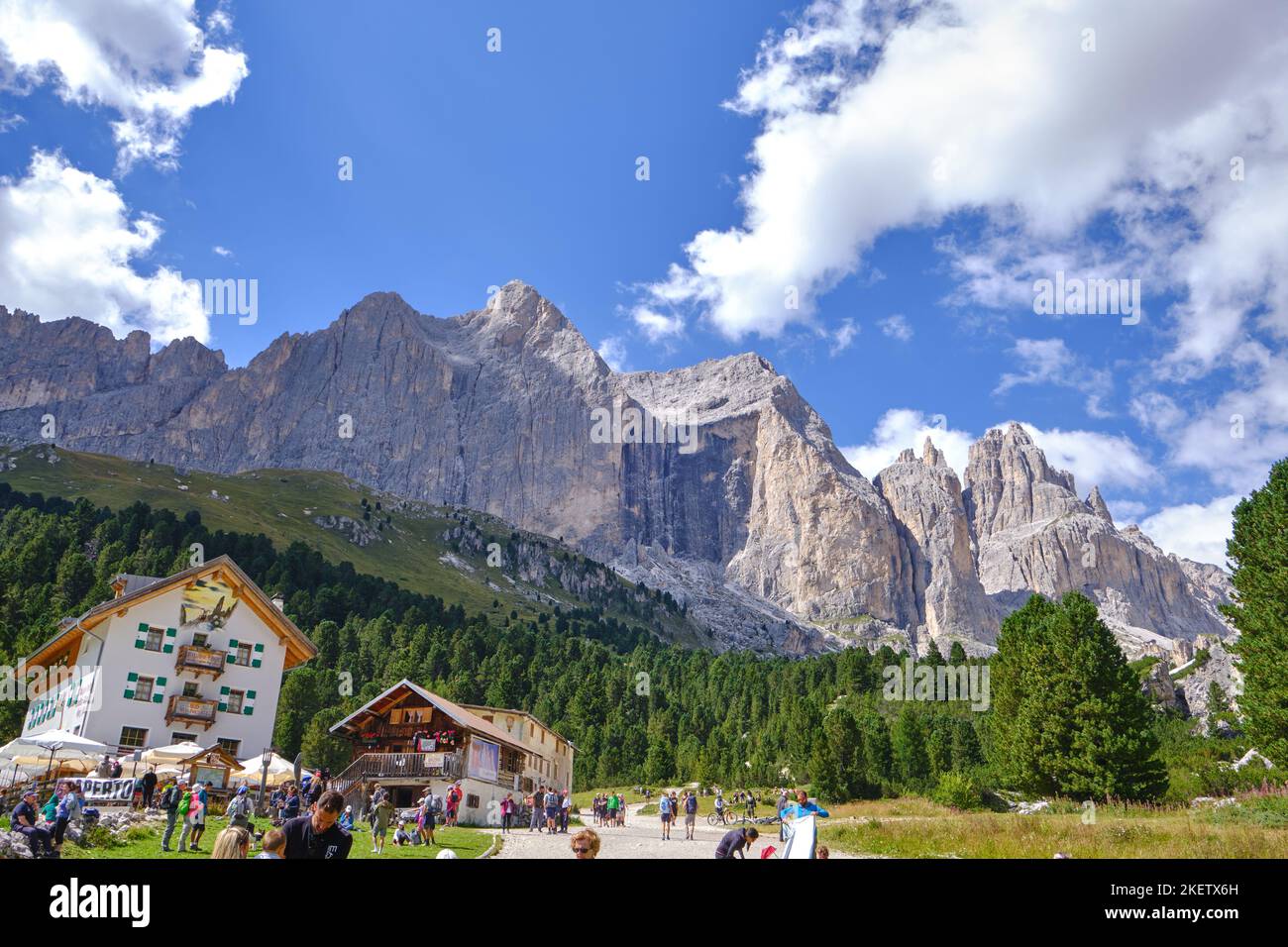 Panoramas of the Alpe Ciampedie, Vigo di Fassa, Val di Fassa, Trento ...