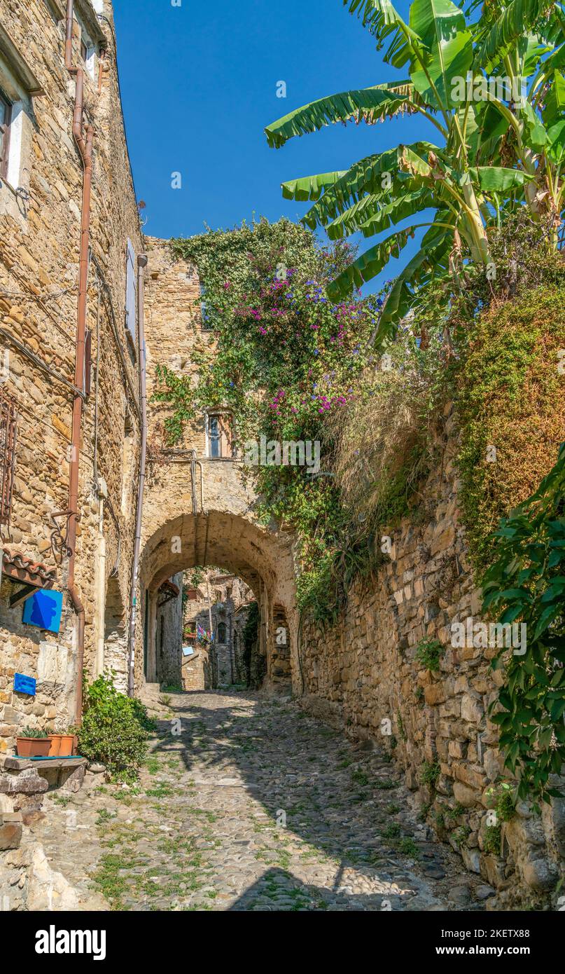 Impression of Bussana Vecchia, a former ghost town of the Liguria ...