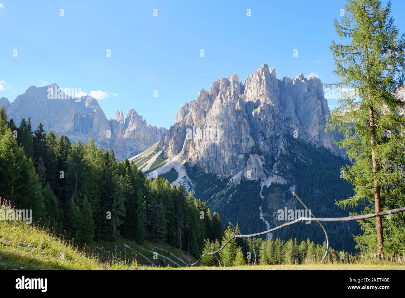 Panoramas of the Alpe Ciampedie, Vigo di Fassa, Val di Fassa, Trento ...