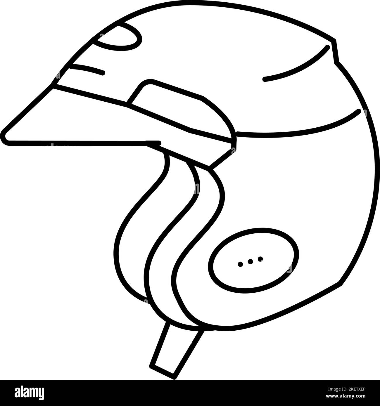 open face motorcycle helmet line icon vector illustration Stock Vector ...