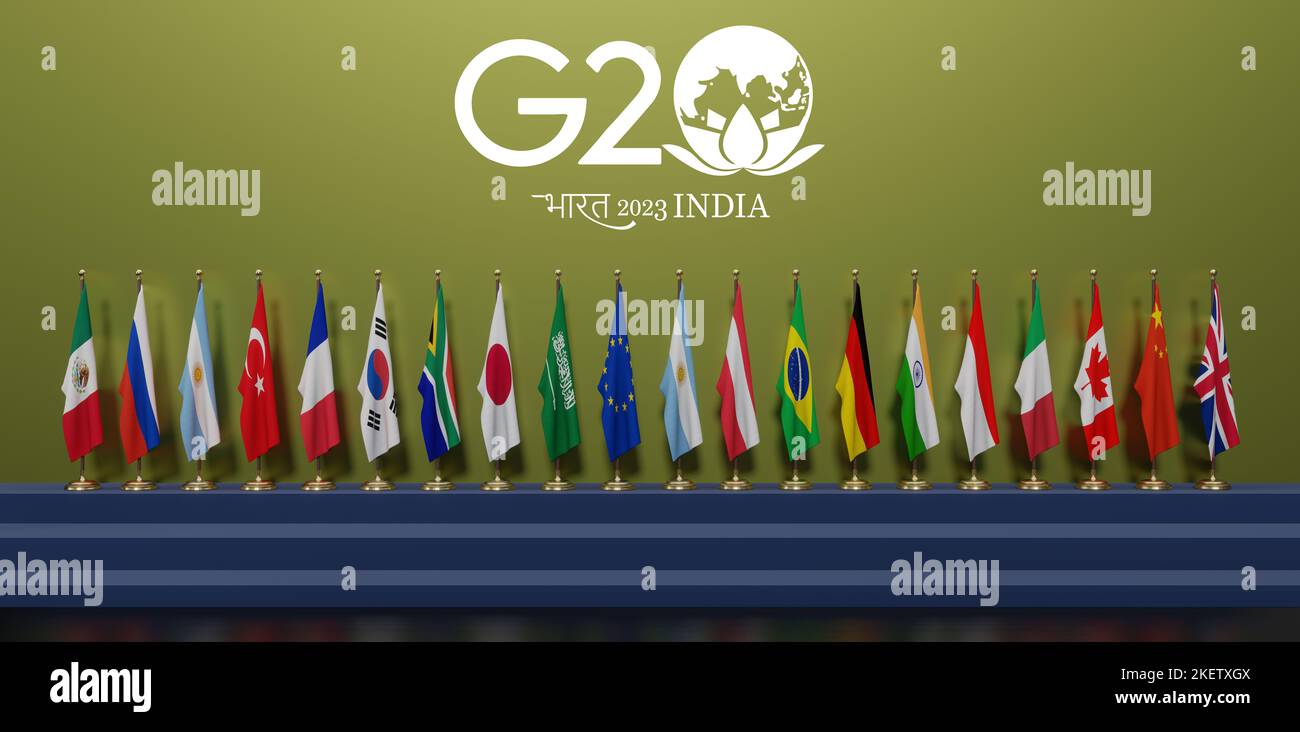 Flags G20 membership , Concept of the G20 summit or meeting, G20 countries, Official India's G20 ...