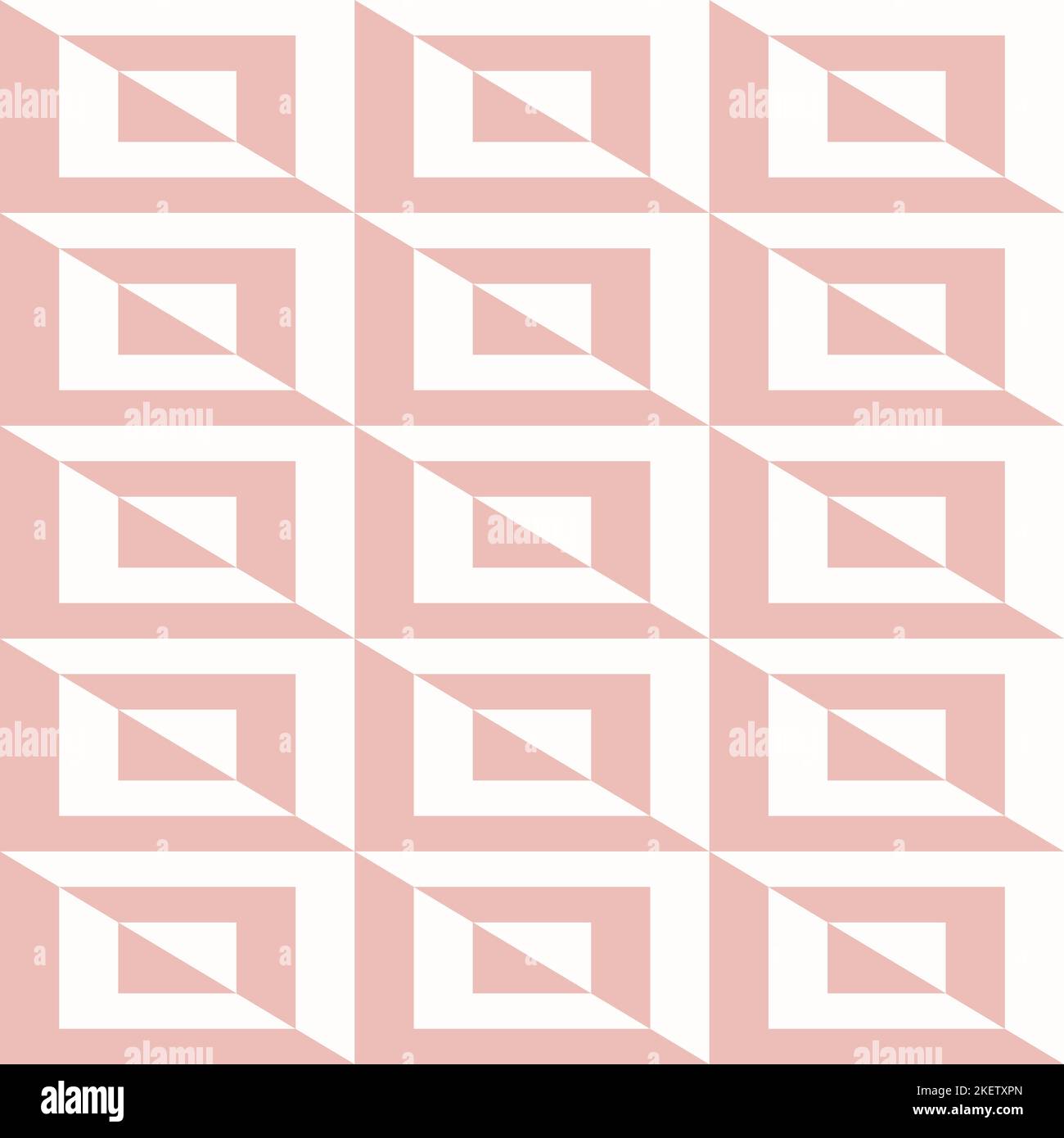Seamless pink and white geometric abstract vector pattern whith ...
