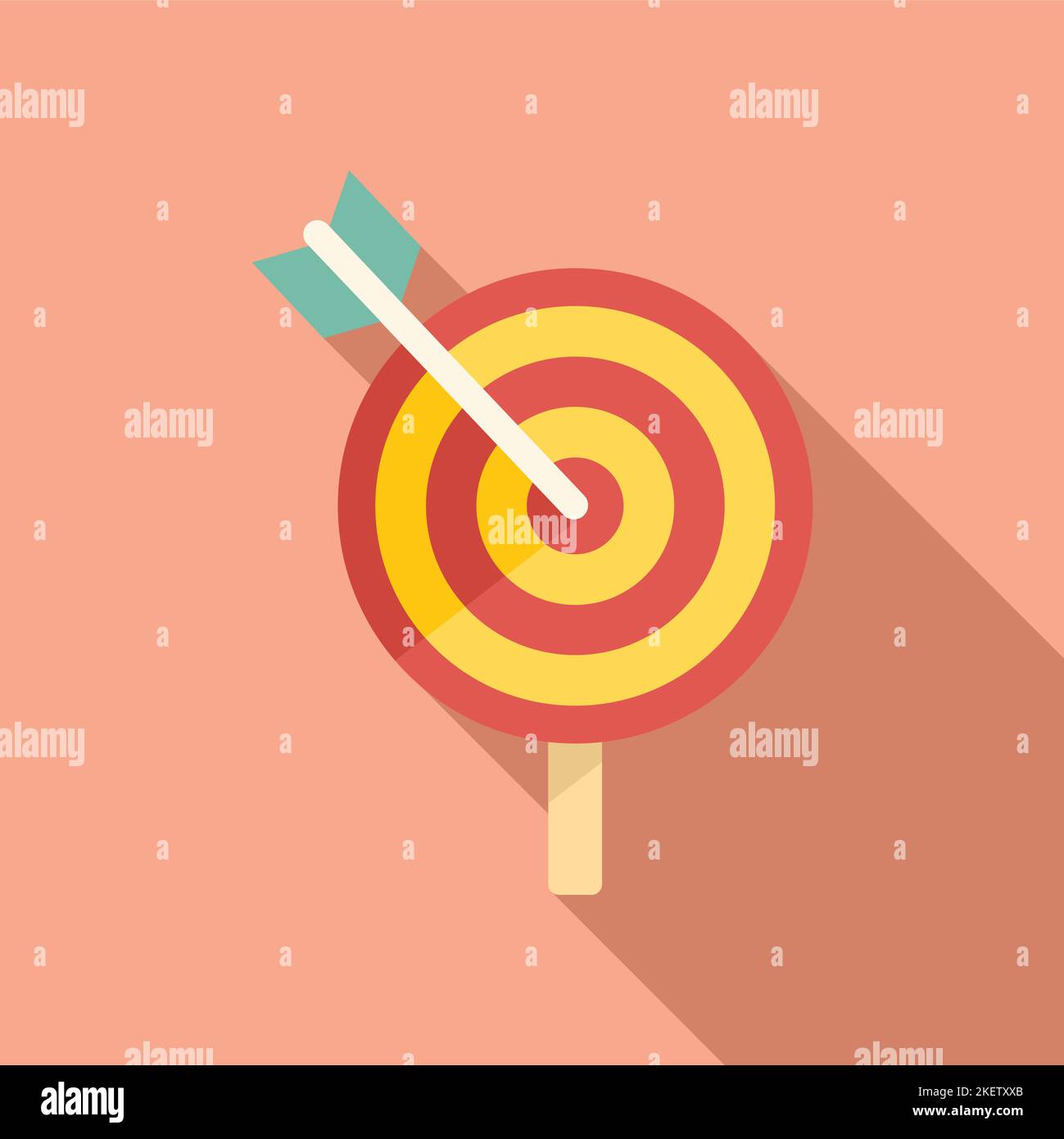Review target icon flat Stock Vector Images - Alamy