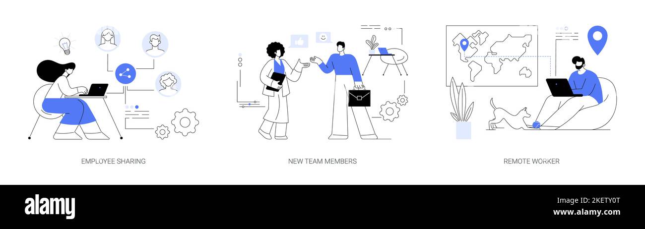 Teamwork abstract concept vector illustrations Stock Vector Image & Art ...