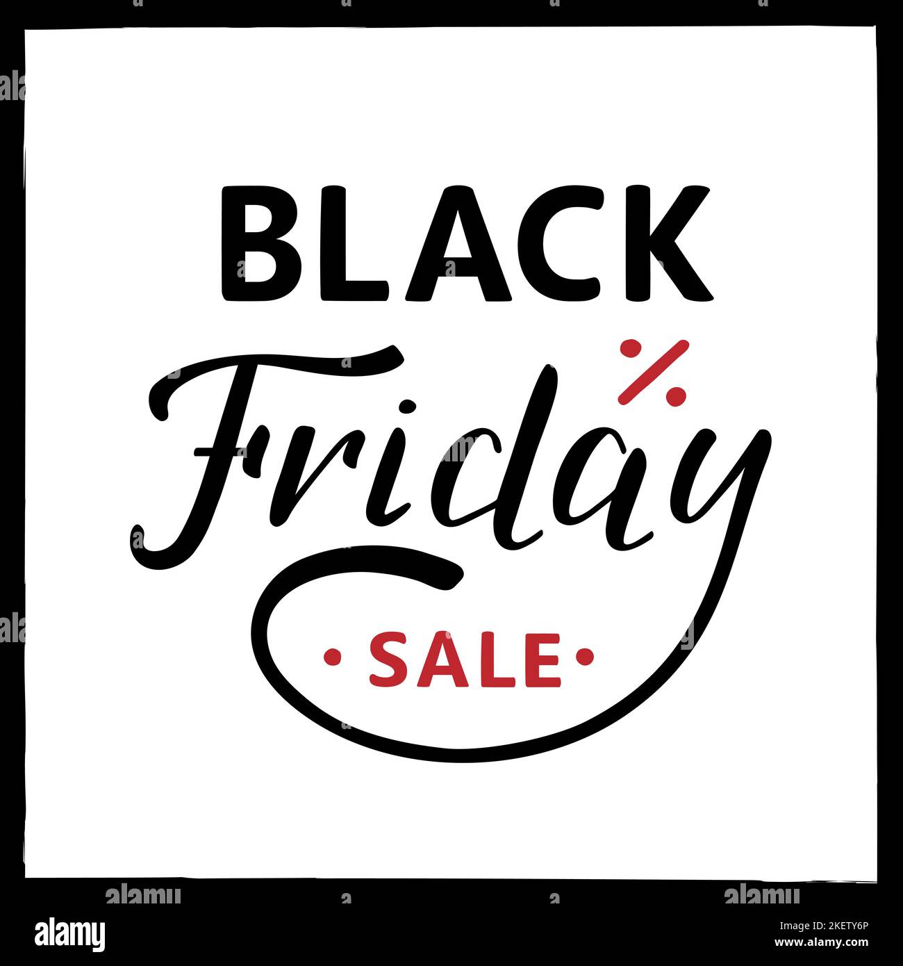 Black friday lettering in Stock Vector Images - Alamy