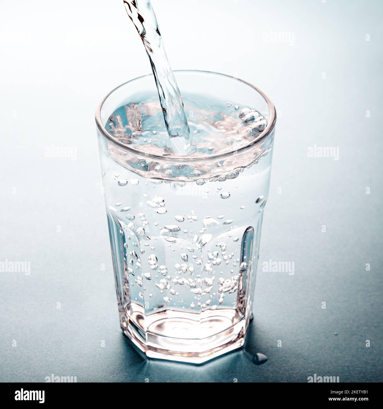 Filling glass clear water close hi-res stock photography and images - Alamy