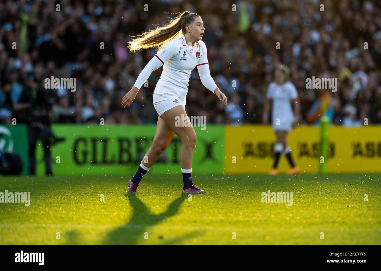 England's Holly Aitchison during the Women's Rugby World Cup final ...