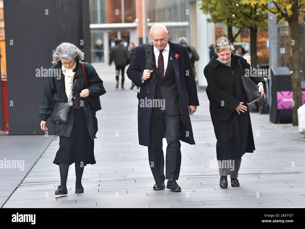 Sir Iain Duncan Smith leaving Manchester Magistrates Court with his ...
