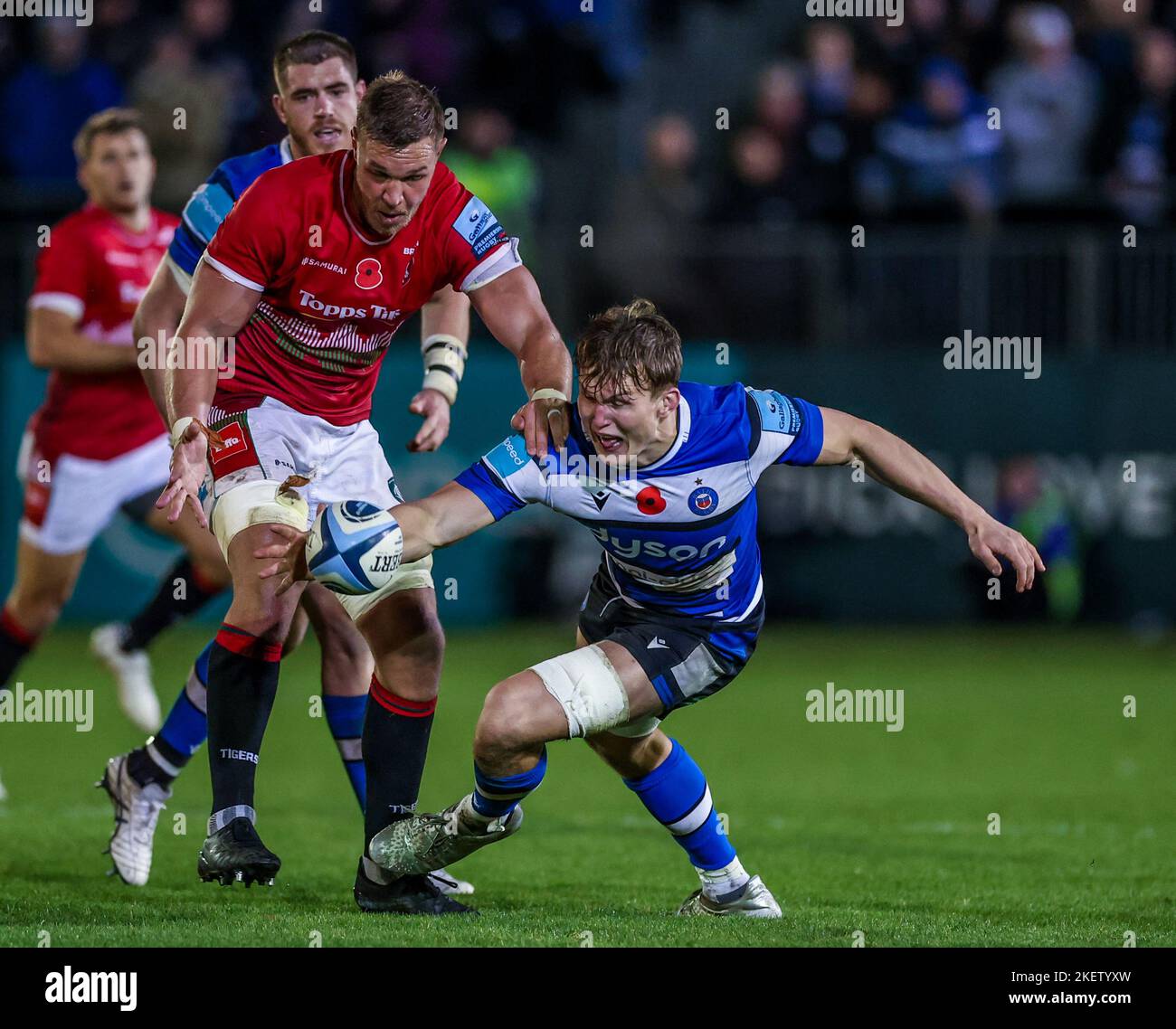 Bath’s Ted Hill in action during the Gallagher Premiership match at The ...