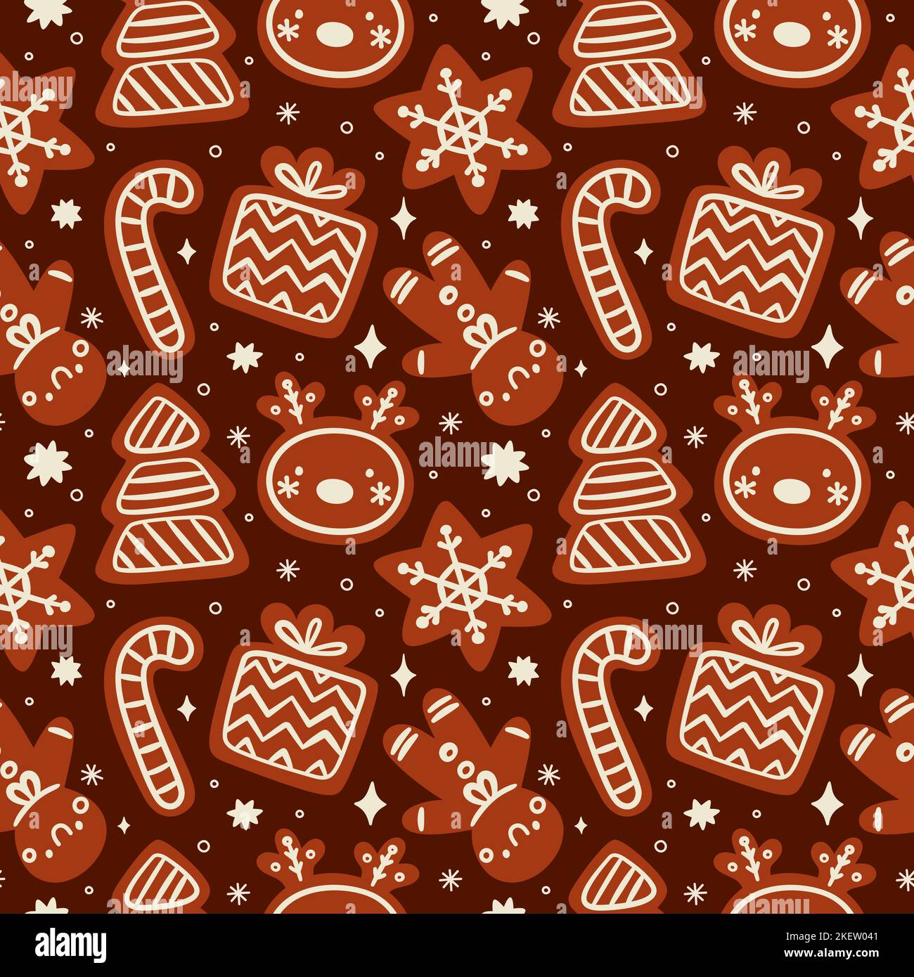 Gingerbread shapes Stock Vector Images - Alamy