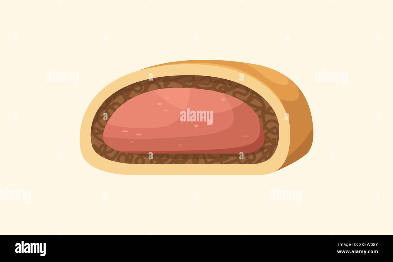 Beef wellington england Stock Vector Images - Alamy