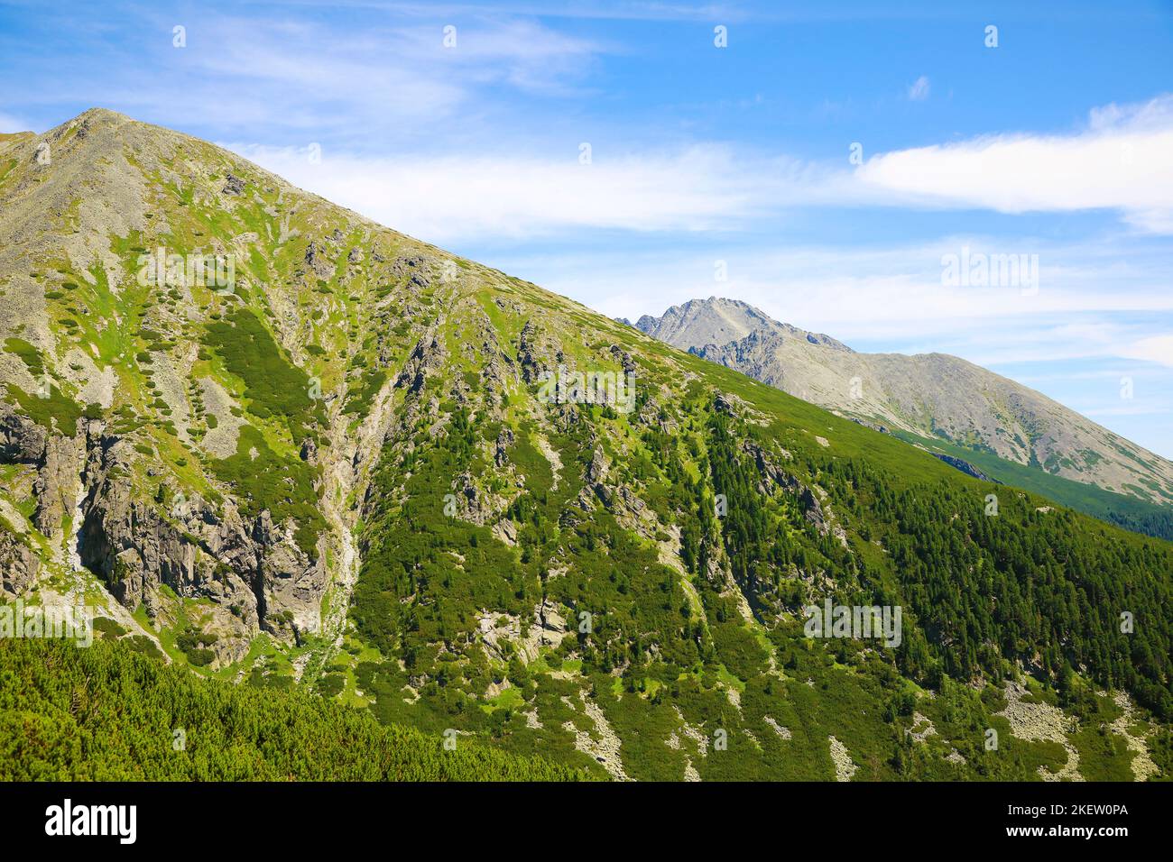 The final cableway to Solisko is a mountain road to the mountain Predne ...