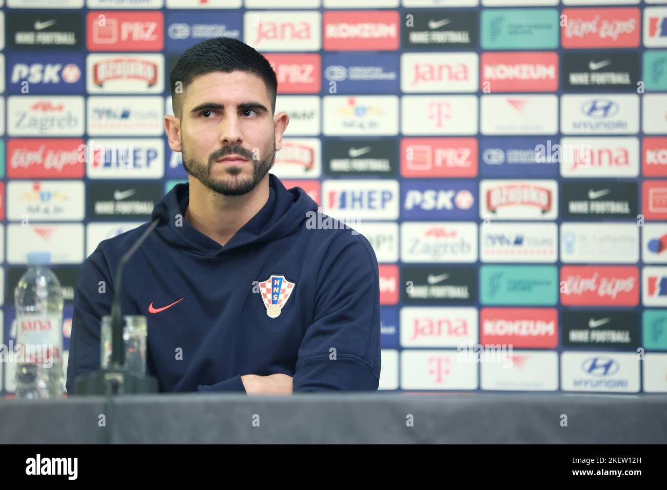 Zagreb, Croatia, on November 14, 2022. Football player Martin Erlic ...