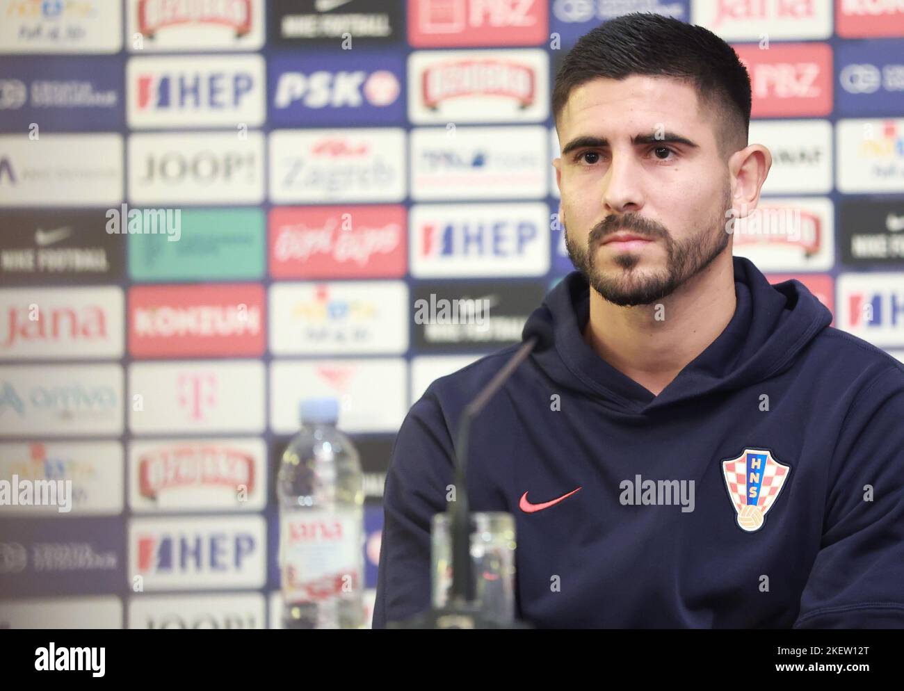 Zagreb, Croatia, on November 14, 2022. Football player Martin Erlic ...