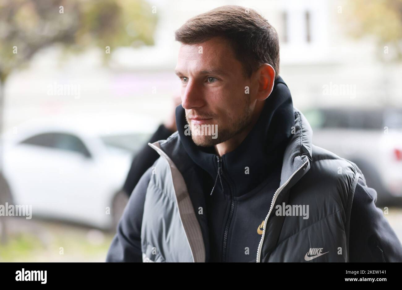 Zagreb, Croatia, on November 14, 2022. Football player Borna Barisic ...
