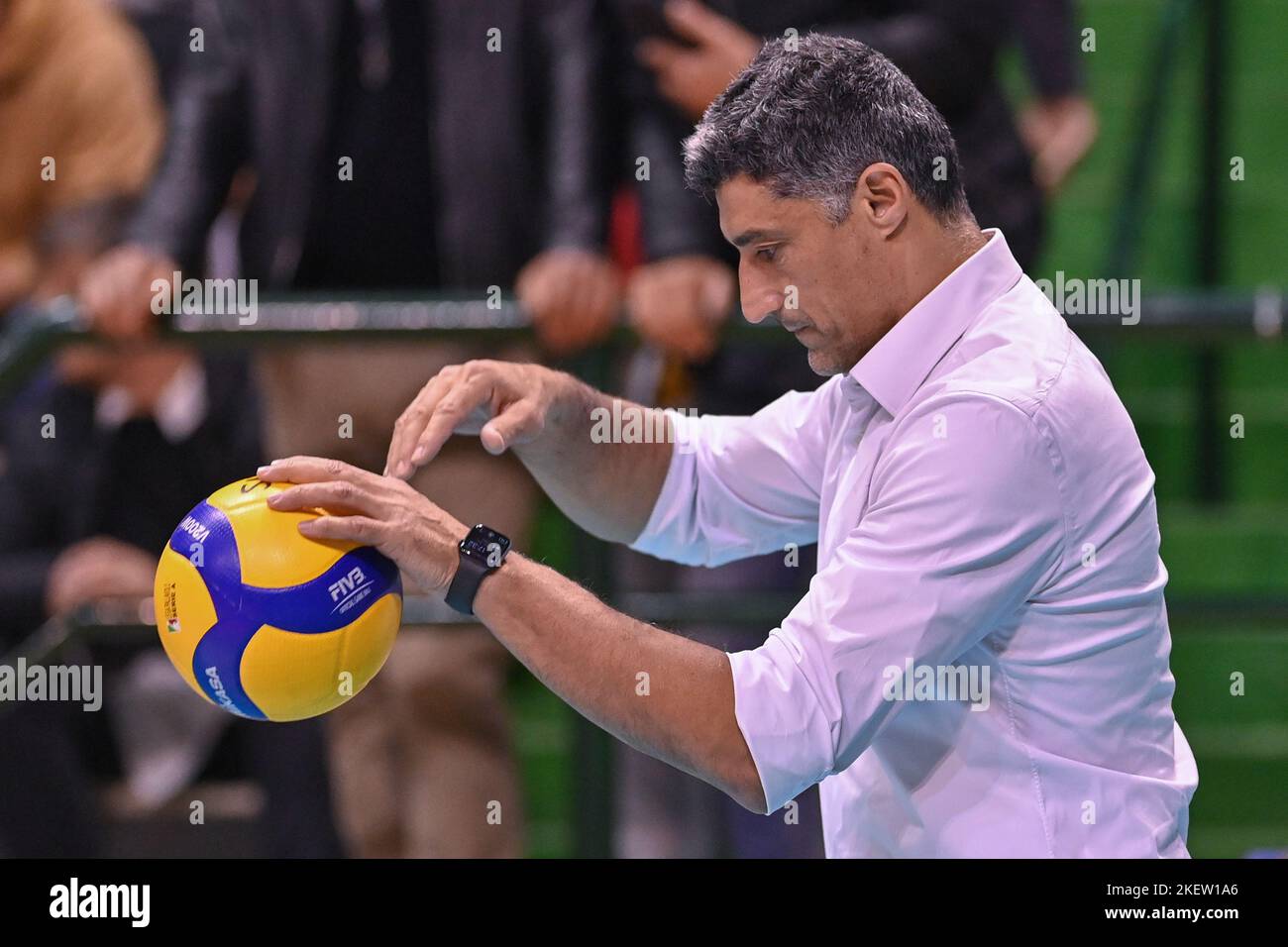 Siena, Italy, PalaEstra, November 13, 2022, Andrea Giani (Head Coach of ...