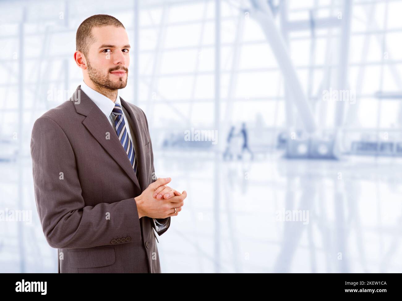 young business man portrait at the office Stock Photo - Alamy
