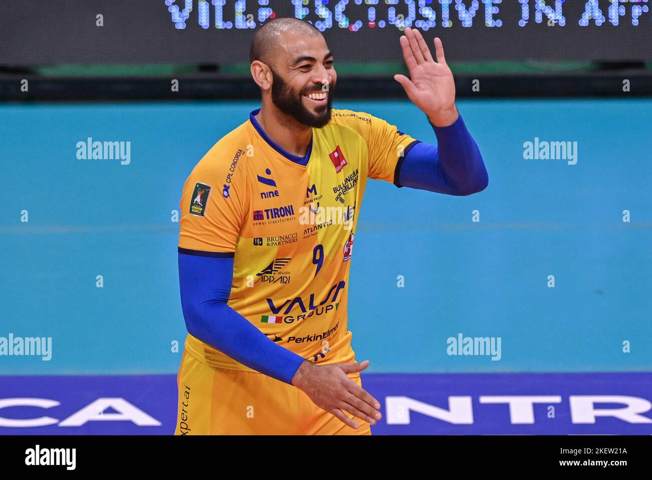 PalaEstra, Siena, Italy, November 13, 2022, Earvin Ngapeth (Valsa Group ...