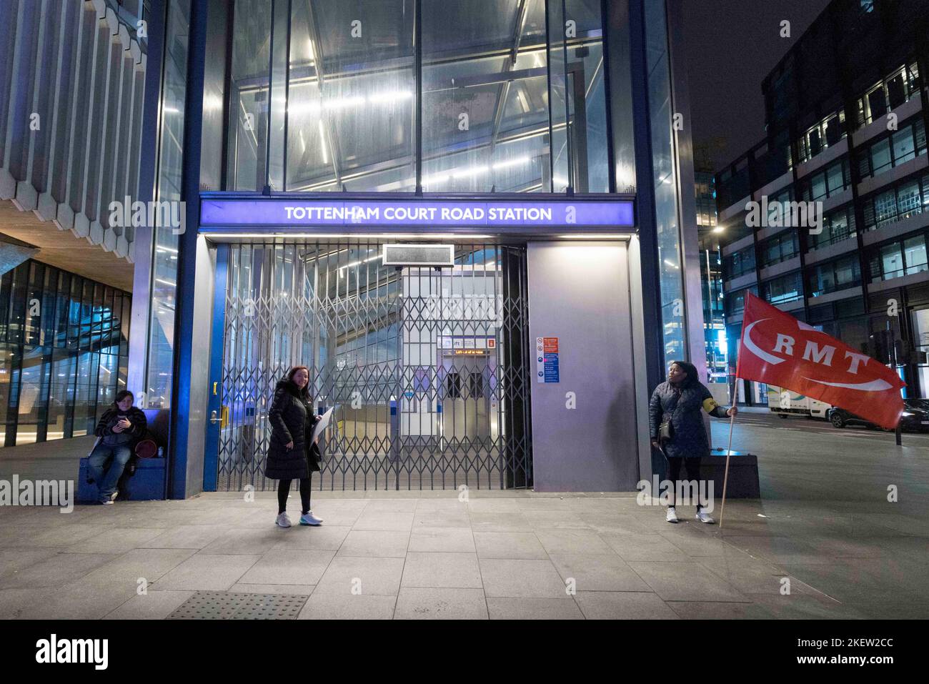TFL Tube strike takes place today. Pictured: Tottenham Court Road ...