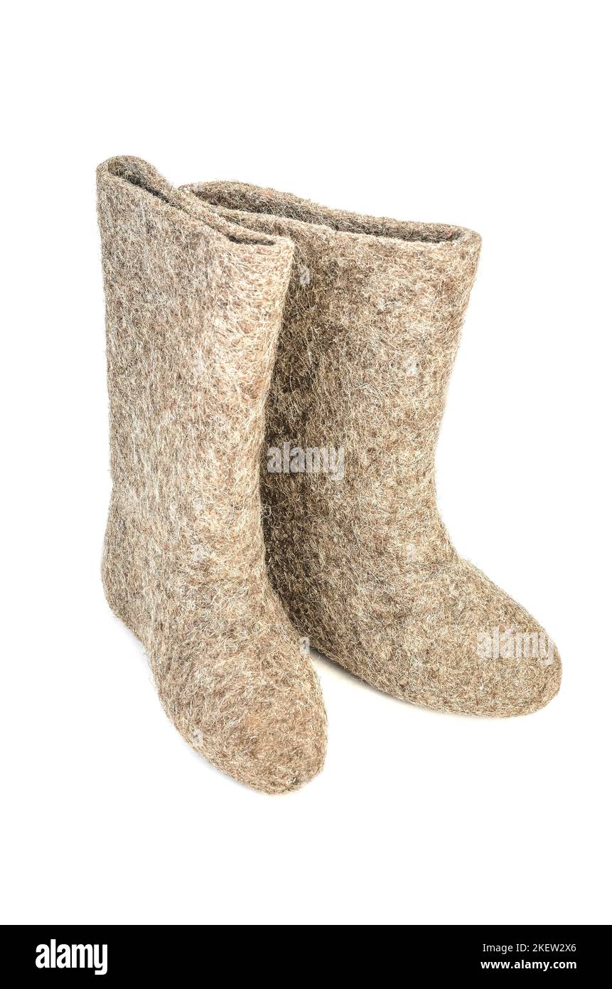 Traditional russian valenki felt boots hi-res stock photography and ...