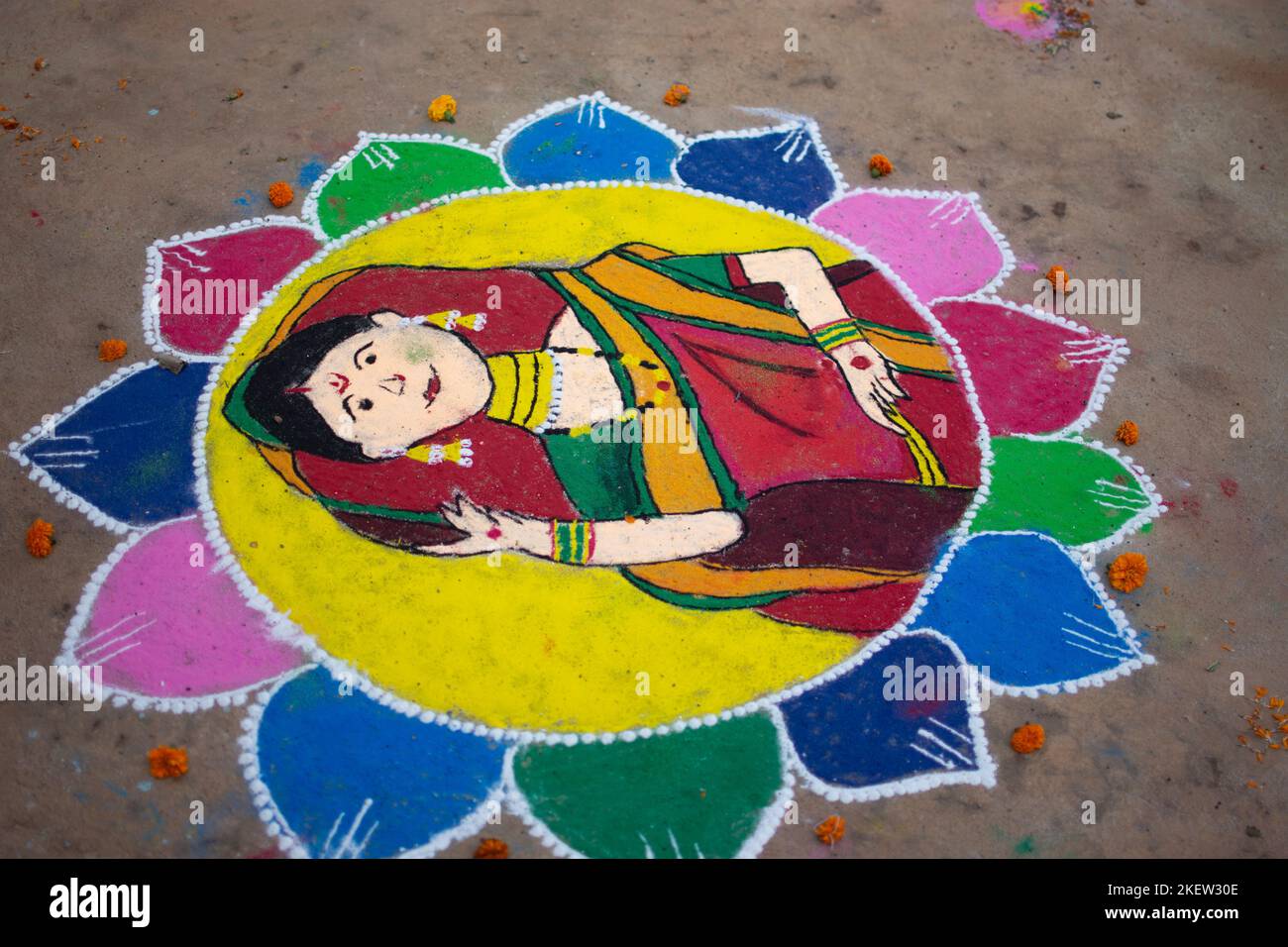 Putting rangoli hi-res stock photography and images - Alamy