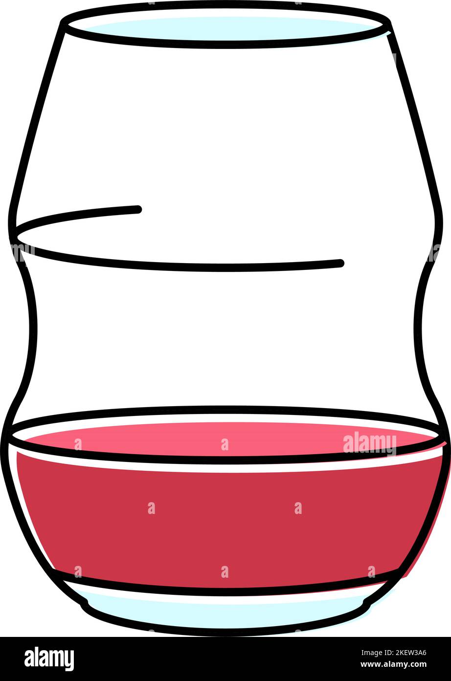 restaurant wine glass color icon vector illustration Stock Vector Image ...