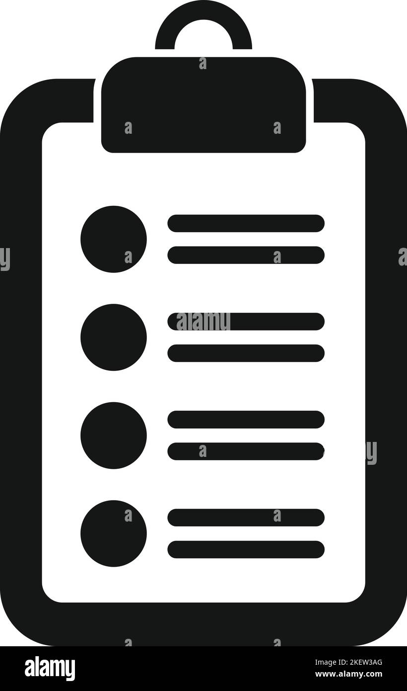 Clipboard review icon simple vector. Customer feedback. People opinion ...