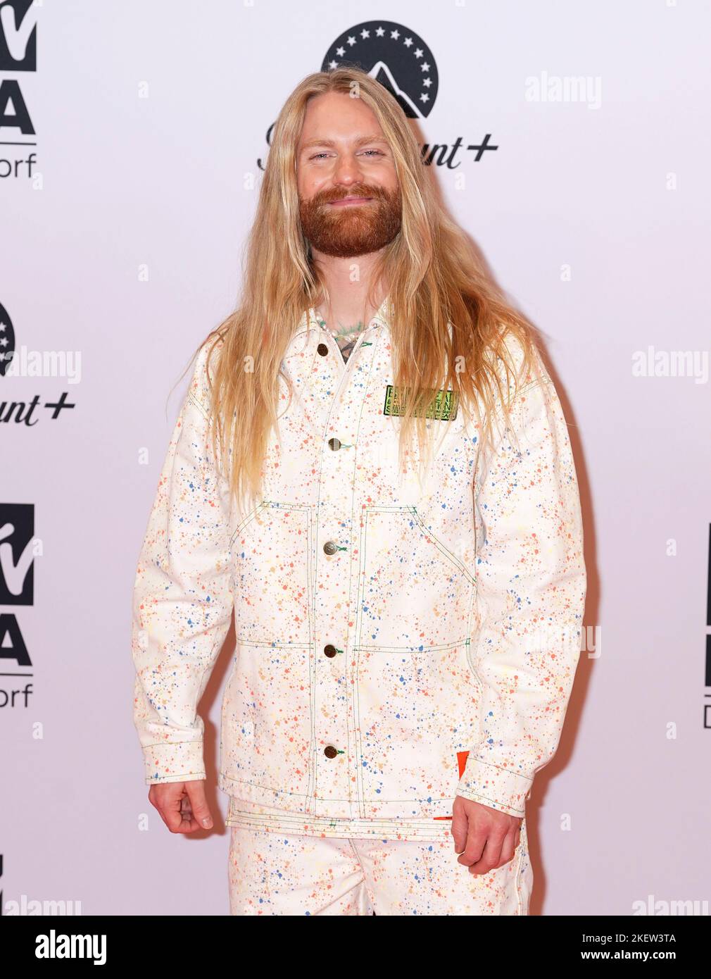 Sam Ryder attending the MTV Europe Music Awards 2022 held at the PSD ...