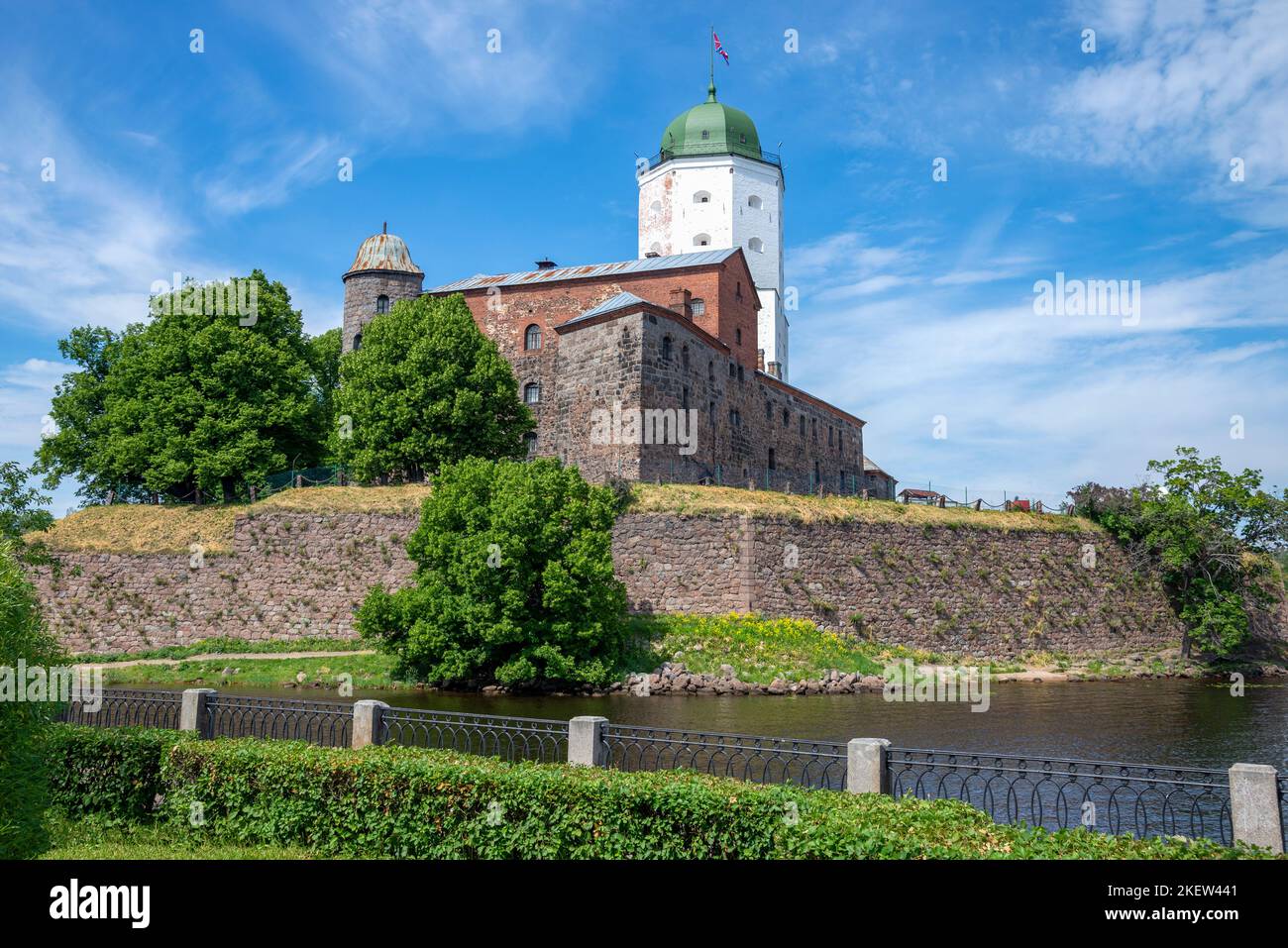 Old Vyborg Castle close-up. Leningrad Region, Russia Stock Photo - Alamy