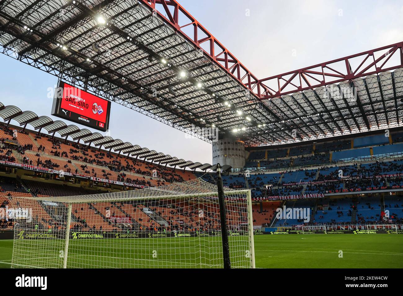 A general view inside the stadium during Serie A 2022/23 football match ...