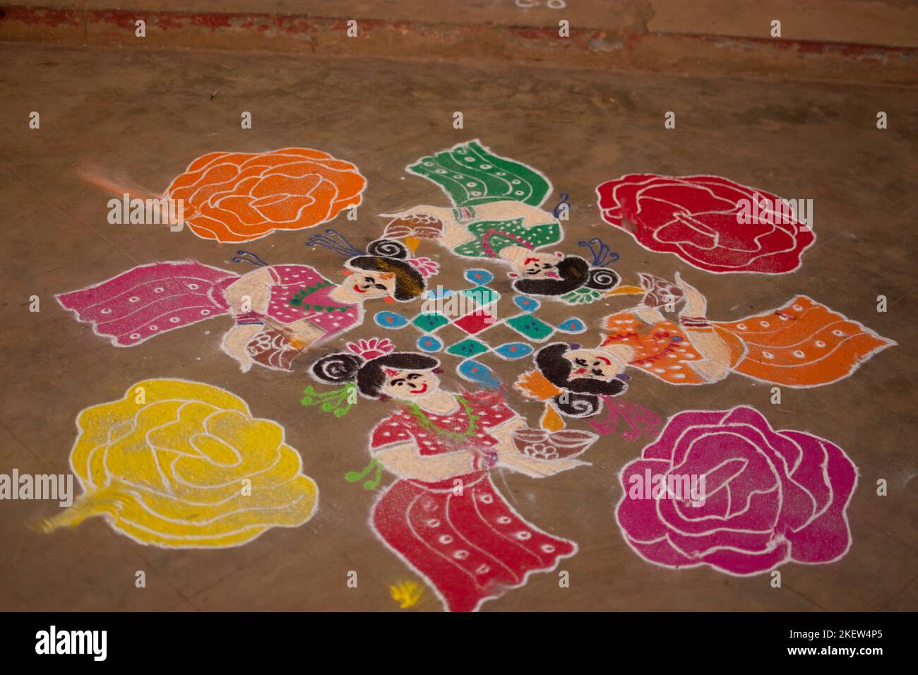 Indian culture rangoli hi-res stock photography and images - Alamy