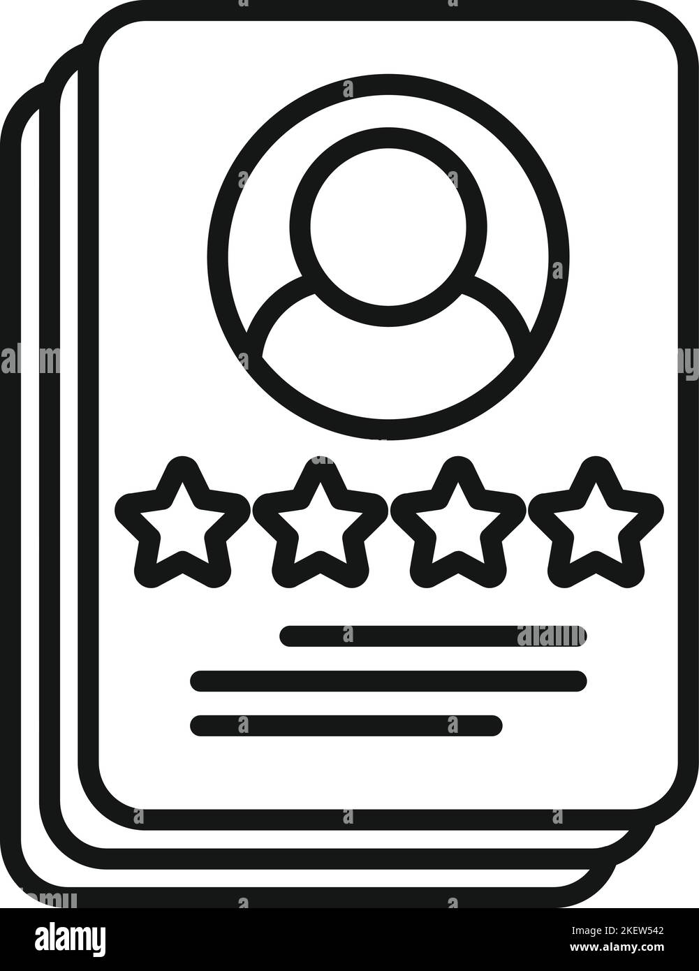 Cv application line black Stock Vector Images - Alamy