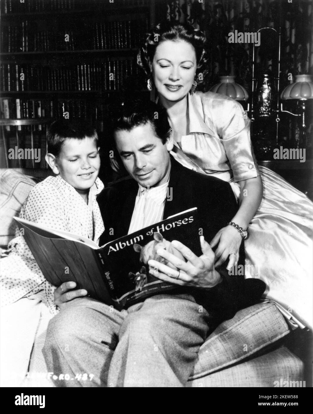 ELEANOR POWELL and husband GLENN FORD at home with their son PETER FORD ... ELEANOR POWELL and husband GLENN FORD at home with their son PETER FORD ...